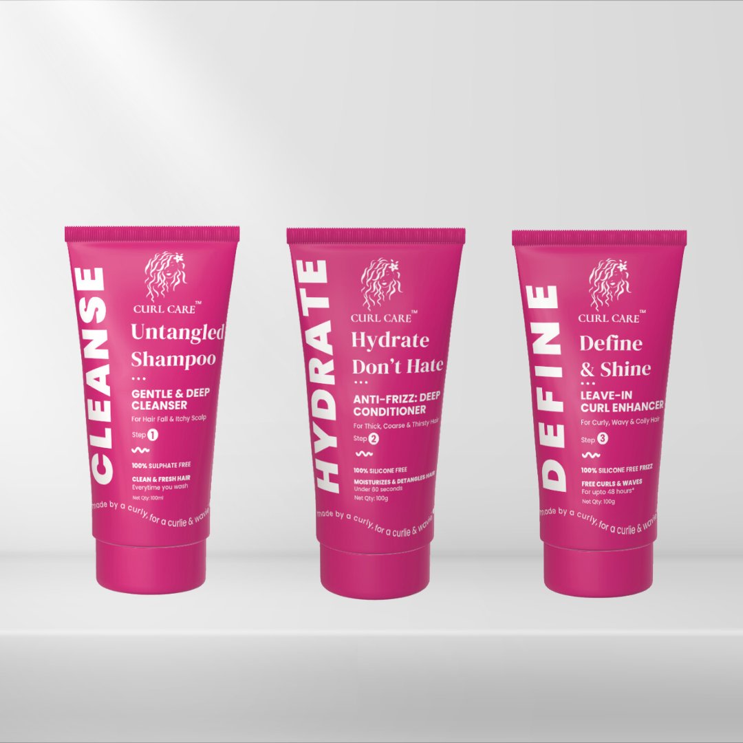 3-Step Curl Routine for Curly Hair | Shampoo, Deep Conditioner & Curl ...