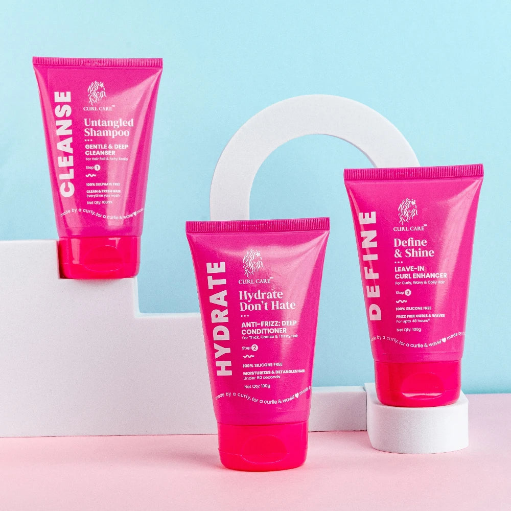 3-Step Curl Routine for Curly Hair | Shampoo, Deep Conditioner & Curl ...